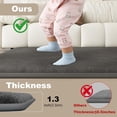 Baby Play Mat for Floor, 1.3" Thick Elasti-Foam Baby Play Mat, 50x50 ...
