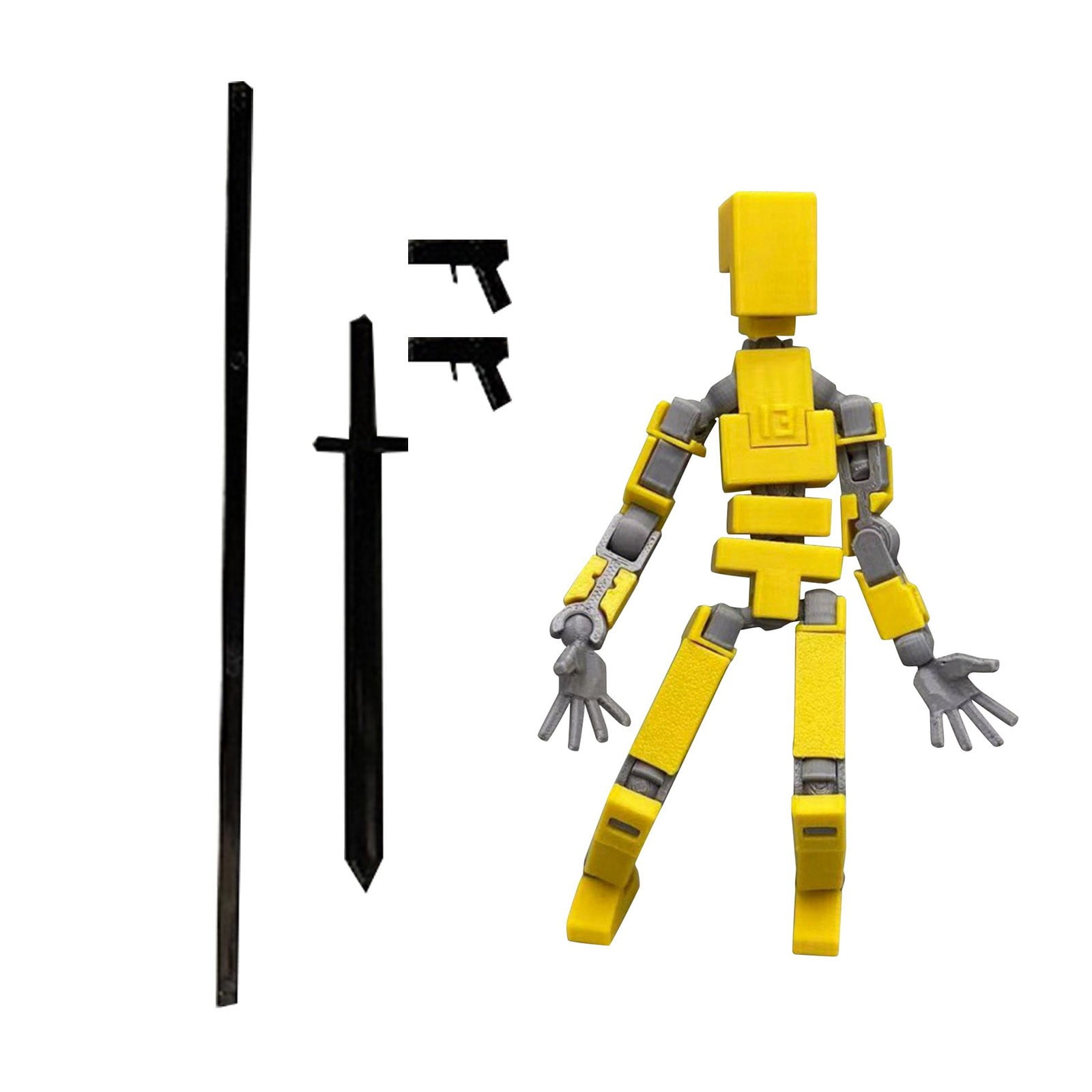 Titan 13 Action Figure,Stikbot Toys with Weapon Accessories, T13 Action ...