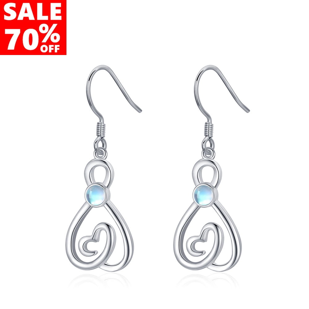 Jewelry & Beauty 1 Pair Brass Heart Earring Hook with Loop Dangle ...