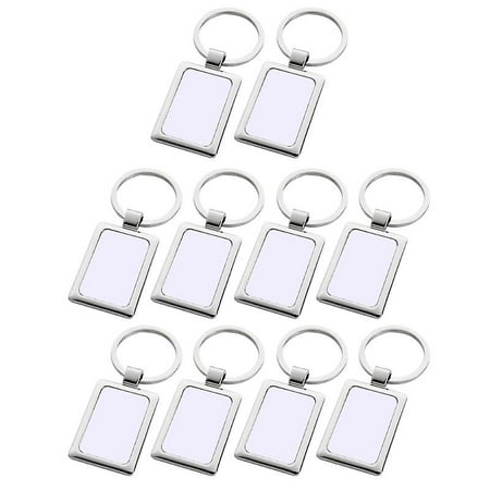10 Sublimation Blank Keychains Heat Transfer Diy Blank Keychain ...