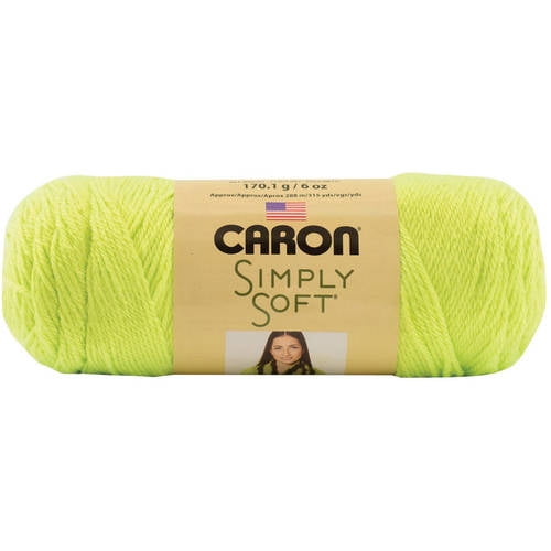 Caron Simply Soft Yarn, Neon Yellow - Walmart.com