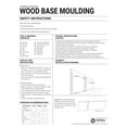 WM620 - 4 1/4"H x 1/2"P x 96"L Baseboard Moulding, Finger-Joint Pine ...