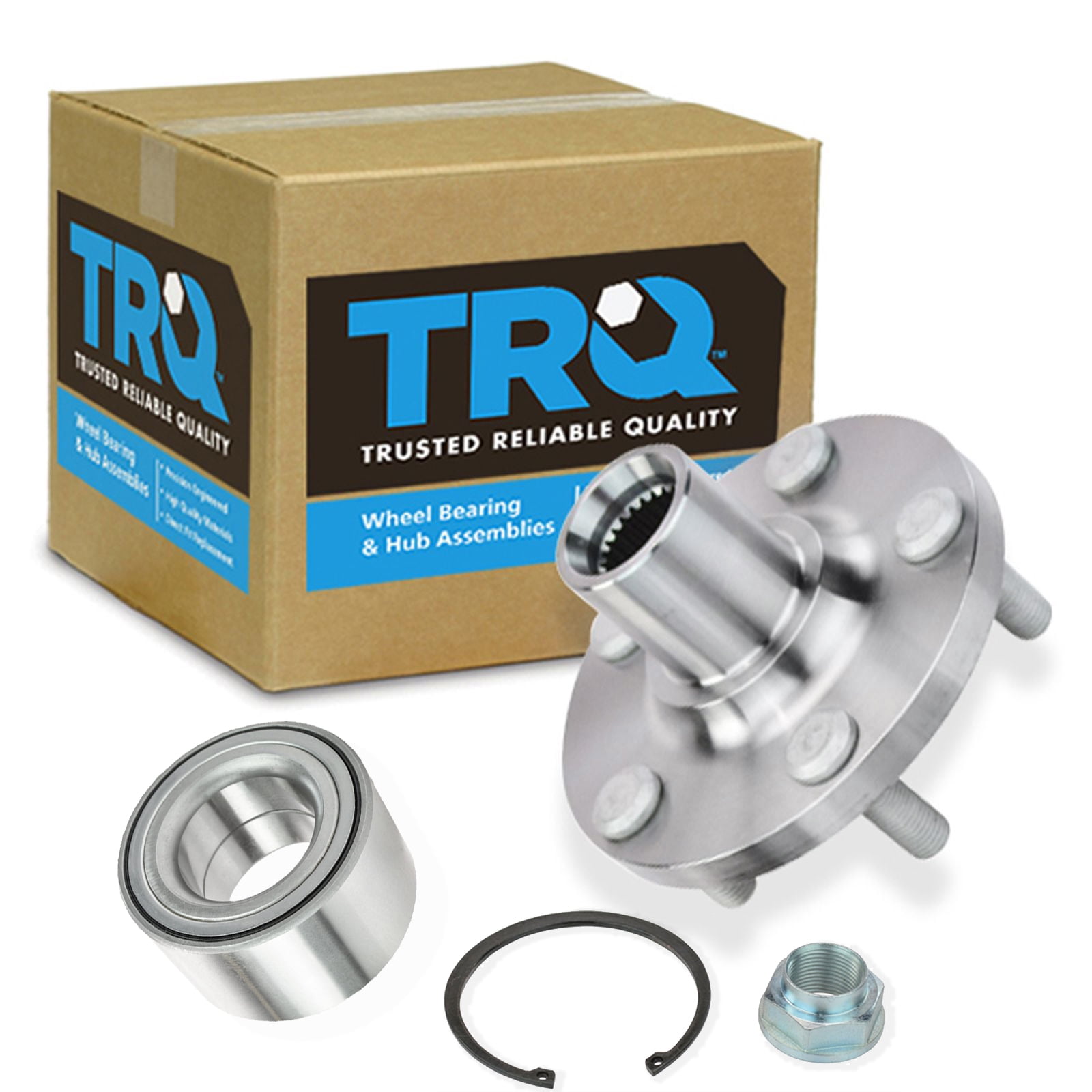 TRQ Front Wheel Hub & Bearing Kit 5 Lug for Toyota Pontiac Matrix ...