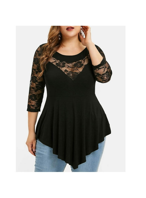 Womens Three Quarter Sleeve Tops
