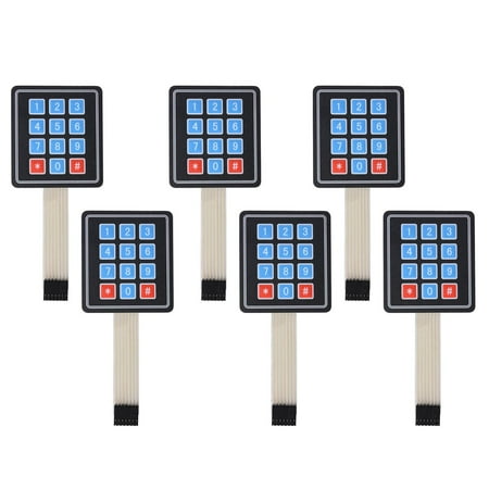 6PCS 3 x 4 Matrix Array 12 Key Membrane Switch Keypad Keyboard for MCU Arduino | Walmart Canada