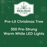 6.5' Pre-Lit Windham Spruce Green Artificial Christmas Tree with Warm ...