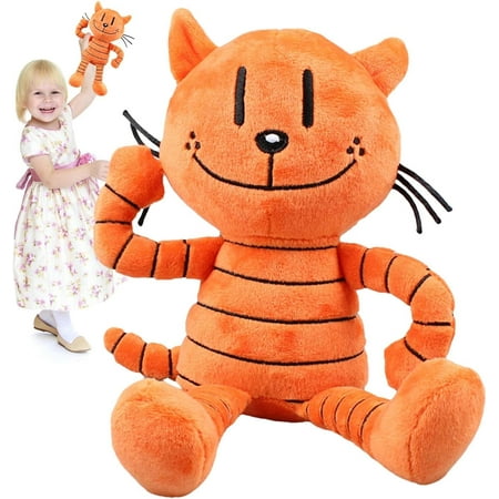 Dog-Man Series Plushies, 25cm Cats Plush Toy Orange Creative Petey Cat ...