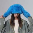 2026 Bunny Ear Beanie, Cute Long Bunny Ears Plush Hat, Y3k Soft Fluffy ...