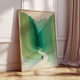 Abstract Wall Art, Green Landscape Poster, Modern Nature Print ...