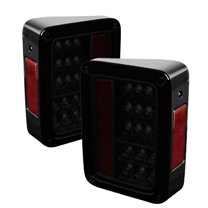 LED Tail Lights Black Housing for Jeep Wrangler JK 2007-2017 Set Brake ...