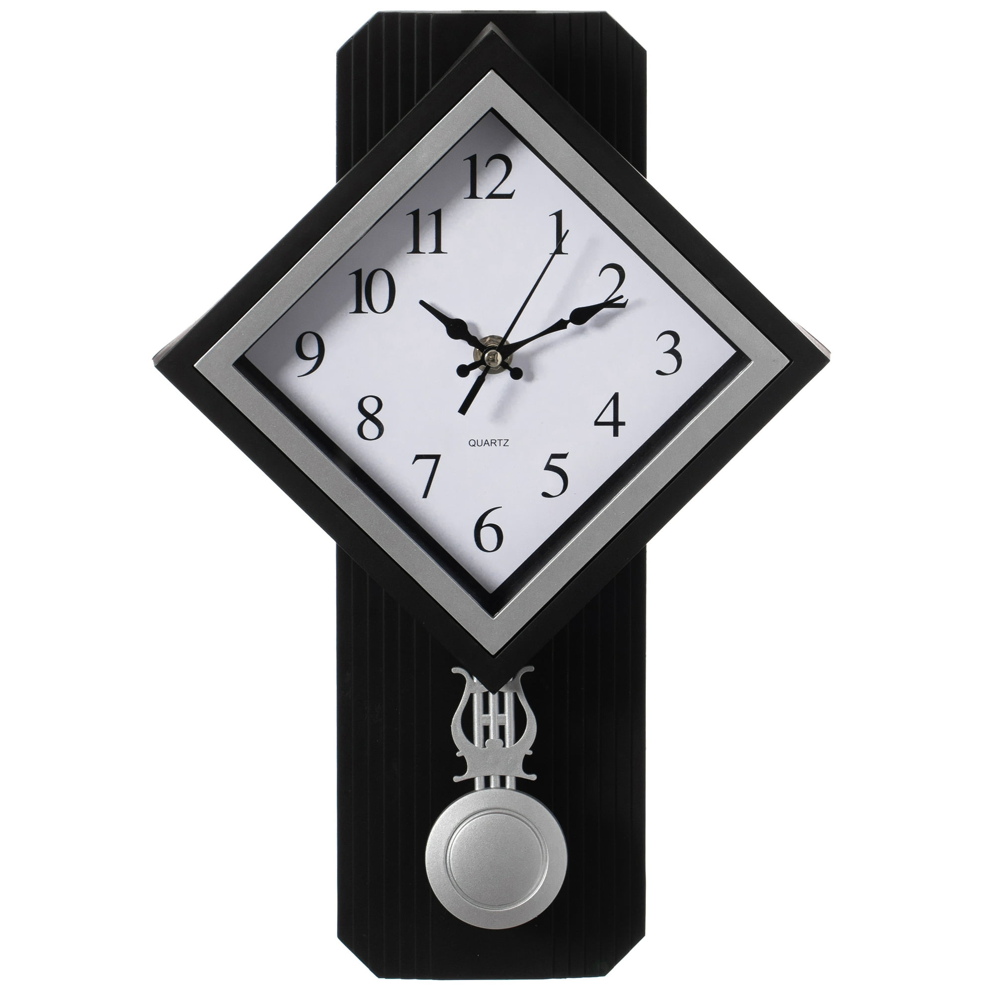Click here for Clockswise Wood-Look Pendulum Plastic Wall Clock... prices