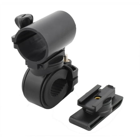 Black Adjustable Bicycle Cycling Handlebar Mount Flashlight Holder ...
