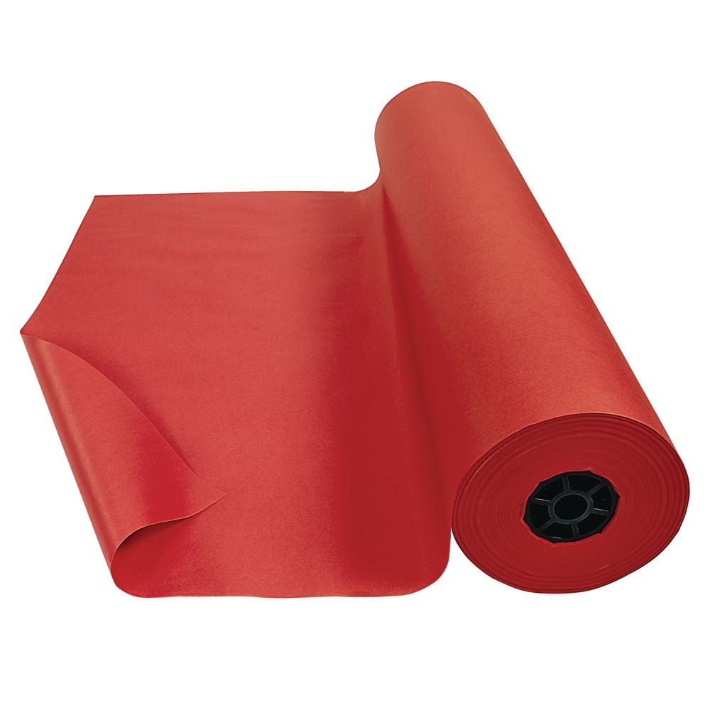 Colorations Dual Surface Paper Roll - Scarlet Red 36\" x 1000 ...