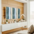 Blue Yellow Striped TV Dust Cover,Stretchable TV Screen Desktop ...