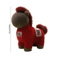 Beautynvta 9.84 Inch Cute Cartoon Little Horse Doll, Red Plush Saddle ...