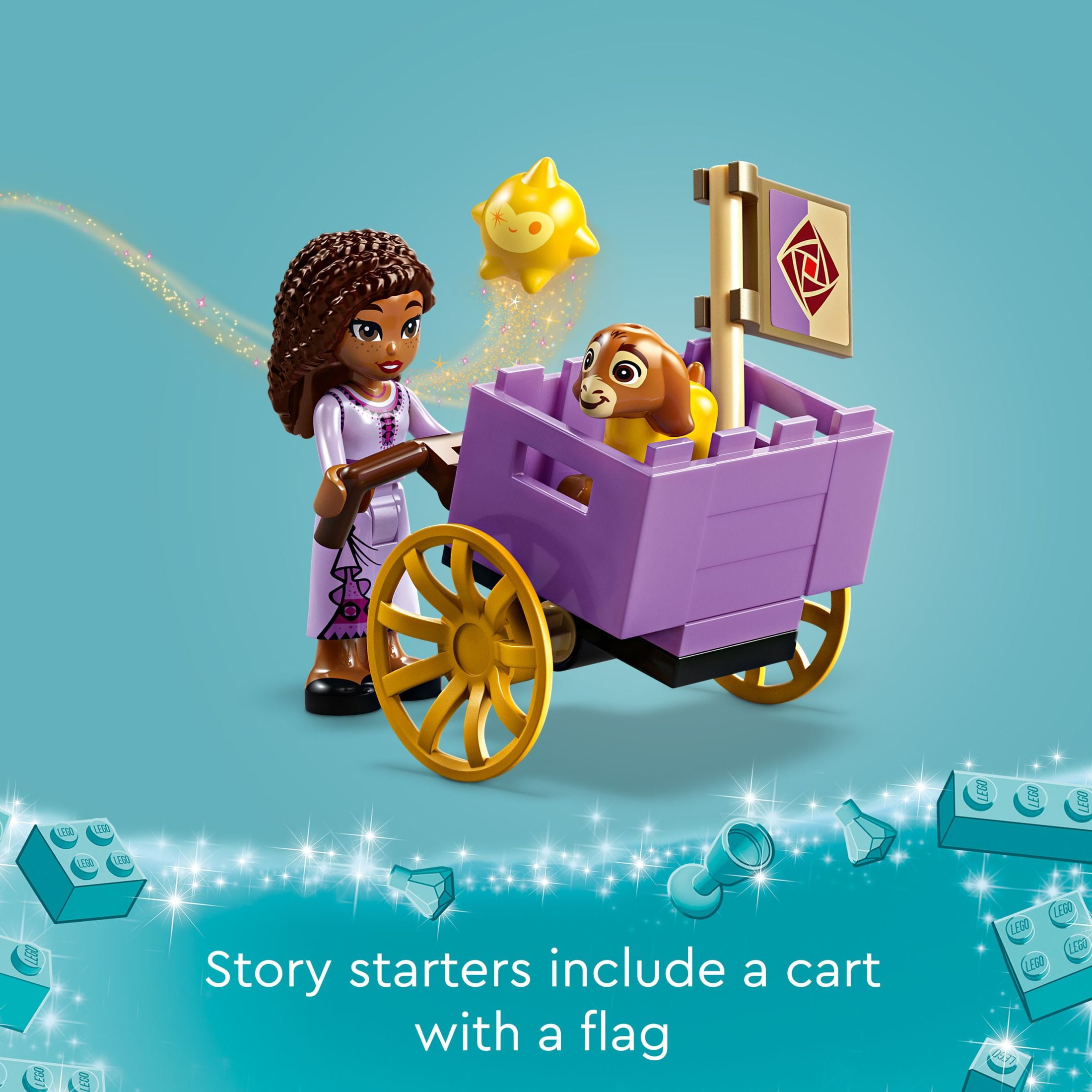 LEGO Disney Wish: Asha in the City of Rosas 43223 Building Toy Set, A ...