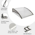 Alvantor 40" x 38" Window Awning Canopy, UPF 50+ Polycarbonate Sun Rain ...