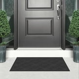Mainstays Textures Crosshatch Polyester and Rubber Backed Doormat, 2' x ...