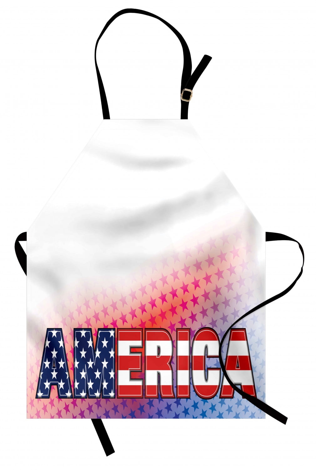American Apron USA Flag on America Stars Background Illustration ...