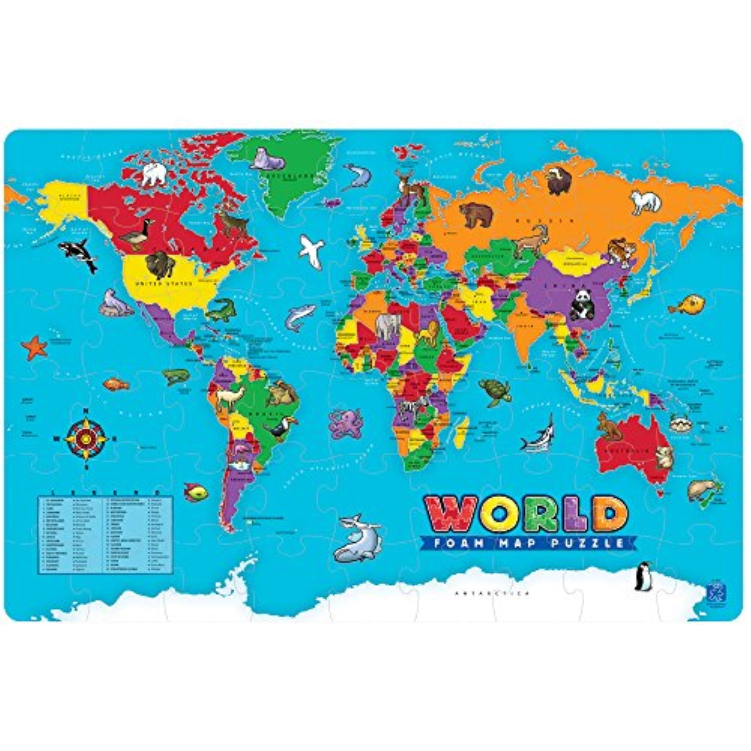 educational insights world foam map puzzle - Walmart.com