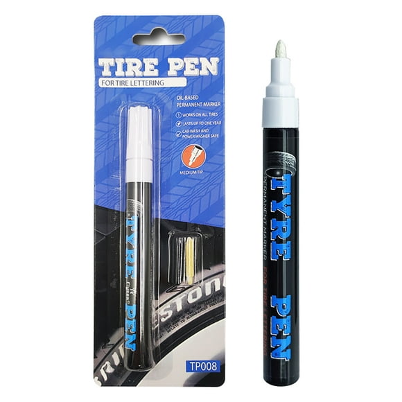 White Tire Marker