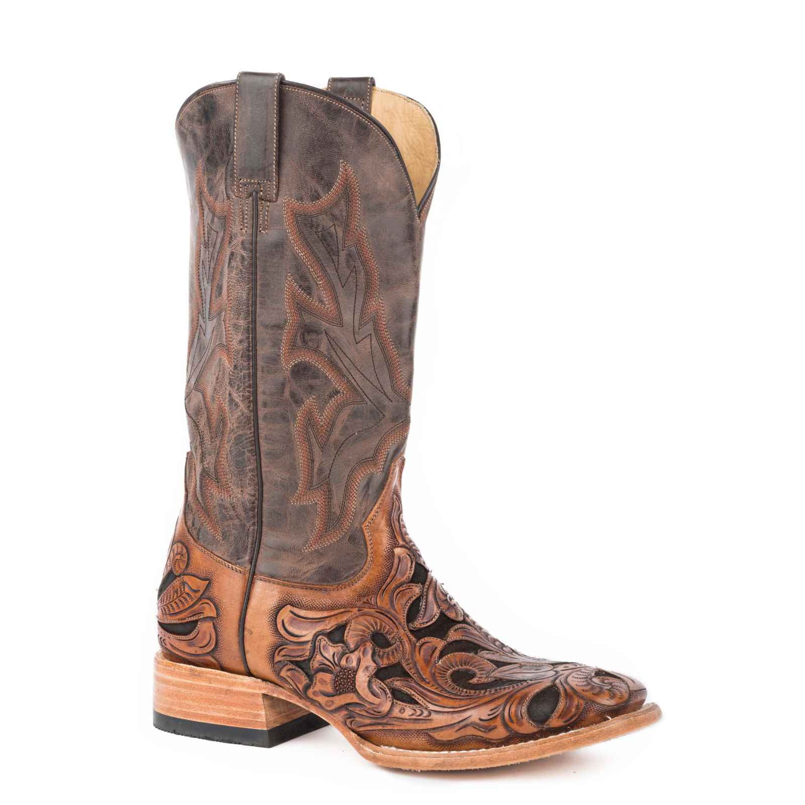 Stetson 8863 Brown Handtool Vamp Heel Inlays - Walmart.com