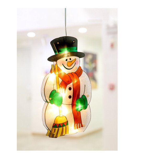 Christmas Lighted Window Decorations - 10LED Christmas Lights Santa ...