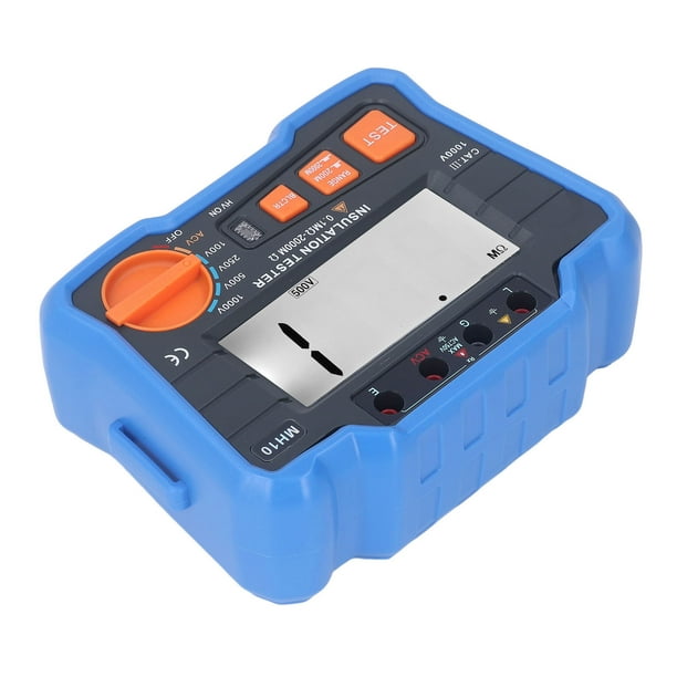 Medidor eléctrico de alta resistencia, medidor digital de megaohmios Probador de resistencia a ...