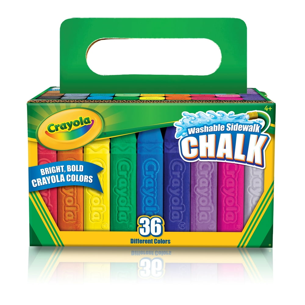 Crayola Outdoor Washable Sidewalk Chalk, 36 Count , Walmart Exclusive ...