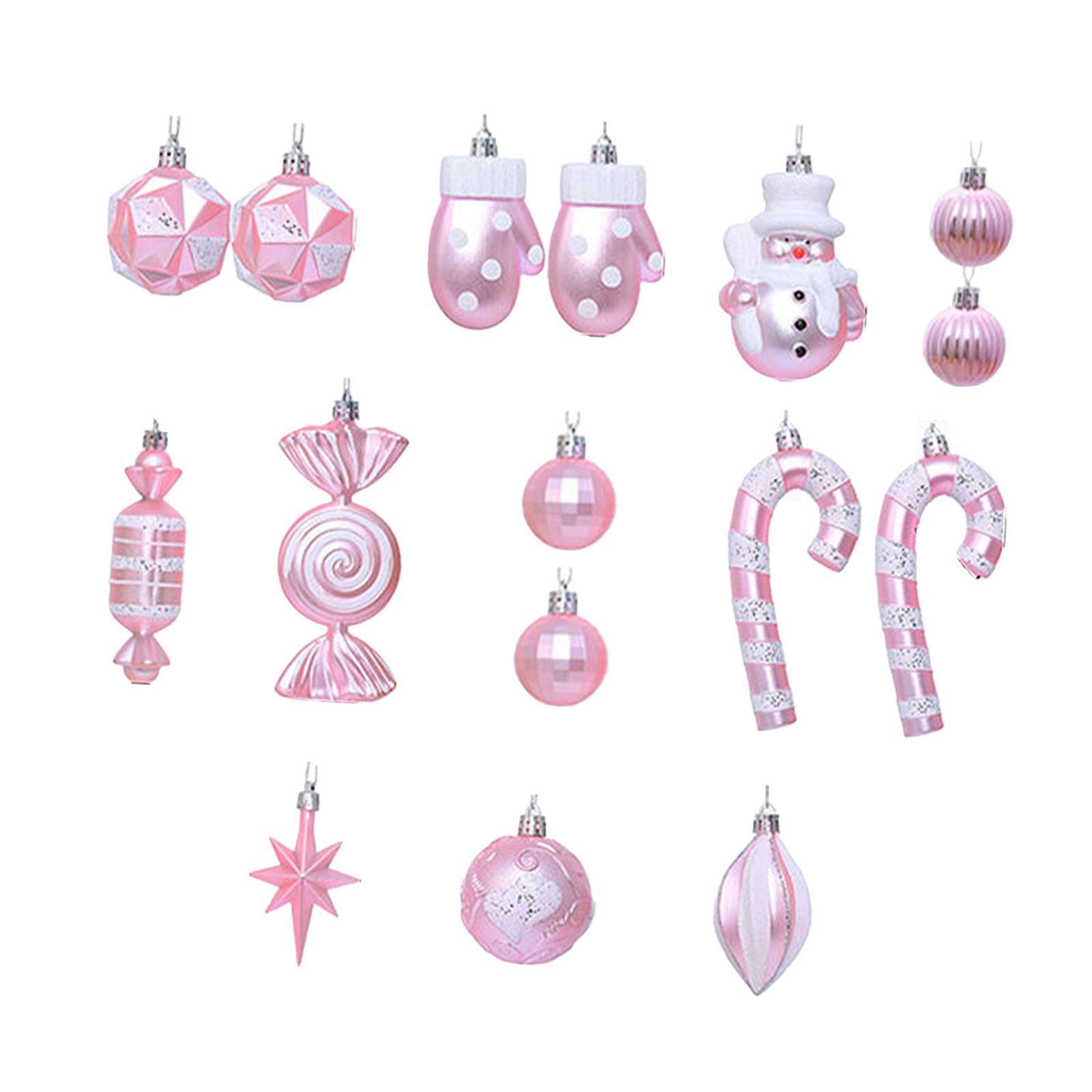 Click here for Luzkey 16 Pieces Pink Christmas Balls Xmas Small P... prices