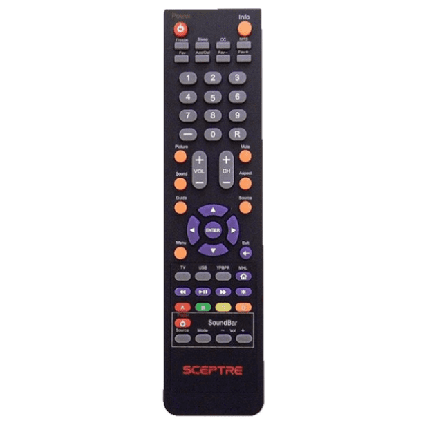 Genuine Sceptre 142022370010C HDTV Remote Control - Walmart.com ...