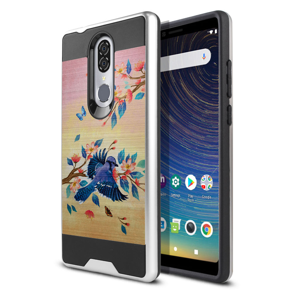 FINCIBO Brushed Card Hybrid Case Slim Hard Cover for Coolpad Legacy 6. ...