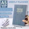 5.8" X 8.3" (A5) 2026 Daily & Weekly Planner, 365-Day Pocket Portable ...