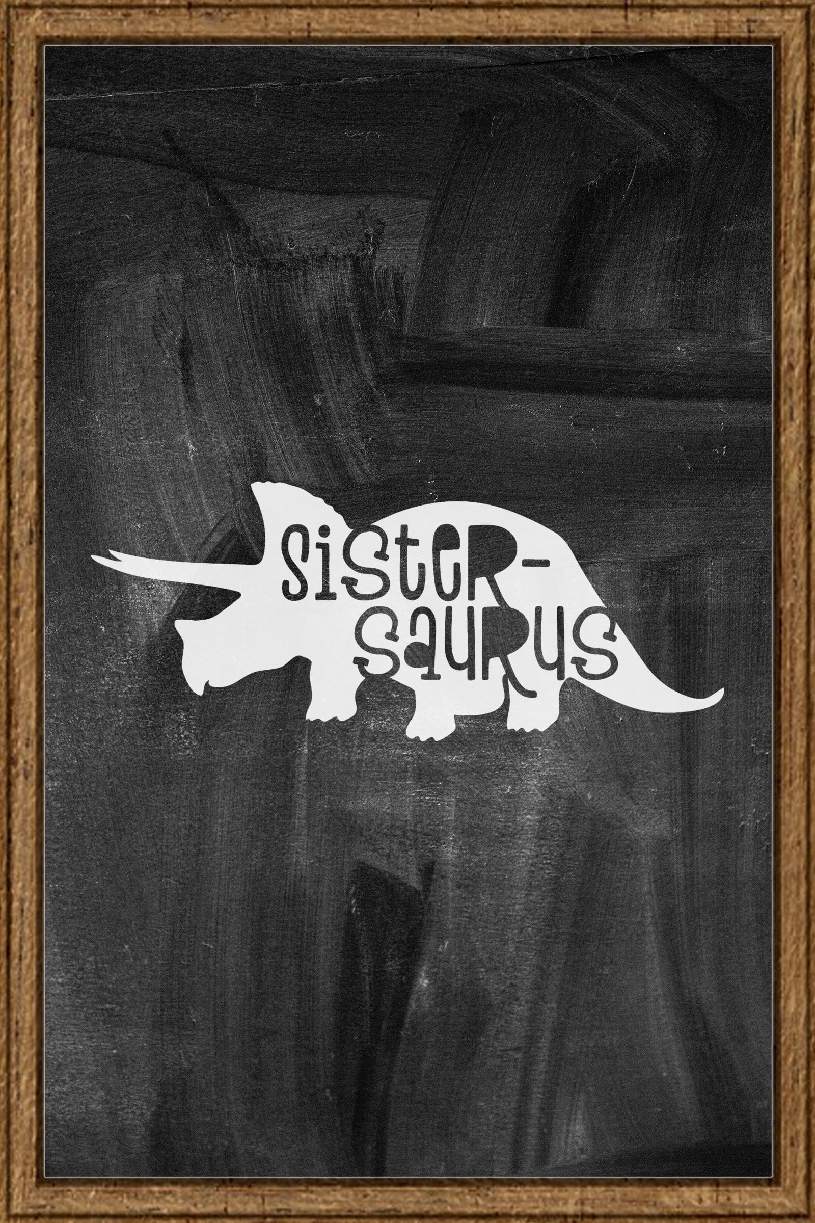 Sistersaurus dinosaur family extinct triceratops Tin Sign Chalk Board ...