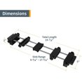 Adjustable Whetstone Holder (3-1/4" to 14-1/4") – Non-Slip Rubber Base ...
