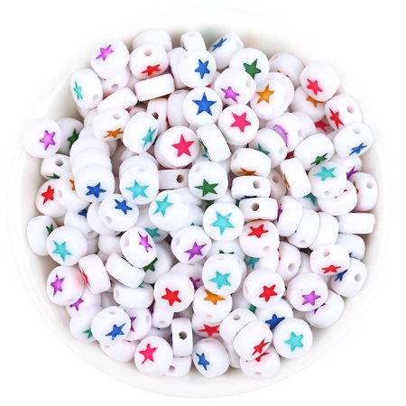 100 Pieces/pack Little Oblate Alphabet Beads Jewelry Making Materials ...