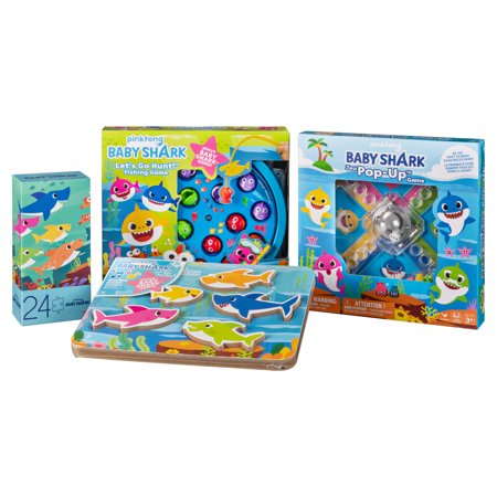 Pinkfong Baby Shark Mega Value Toys Box Set Board Games Puzzles Kids ...