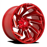 Fuel D755 Reaction 22X12 8X165.1 -44Et 124.3Cb Gloss Black Milled With ...