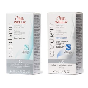 Wella Color Charm Perfect Pale Ash Blonde Permanent Liquid Hair Toner ...