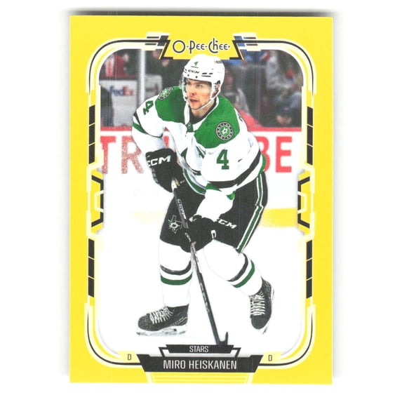2025-26 O-Pee-Chee Yellow Border #72 Miro Heiskanen Dallas Stars NHL ...