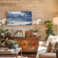 Abstract Mottled Texture TV Dust Cover 50 Inch, Blue Gary Stitching ...