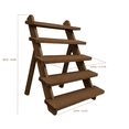1pcs 3-Tier+50pcs Baking Papers Walnut Wooden Cupcake Stand, Solid Wood ...