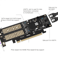 3 in 1 NGFF and MSATA SSD Adapter Card,M.2 NVME to PCIE Adapter ...