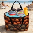 Basketball Beach Bag for Women, Large Breathable Mesh Beach Tote Bag ...