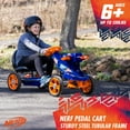 Nerf Pedal Cart with Attached Dual Blaster, for Boys and Girls, Ages 6 ...