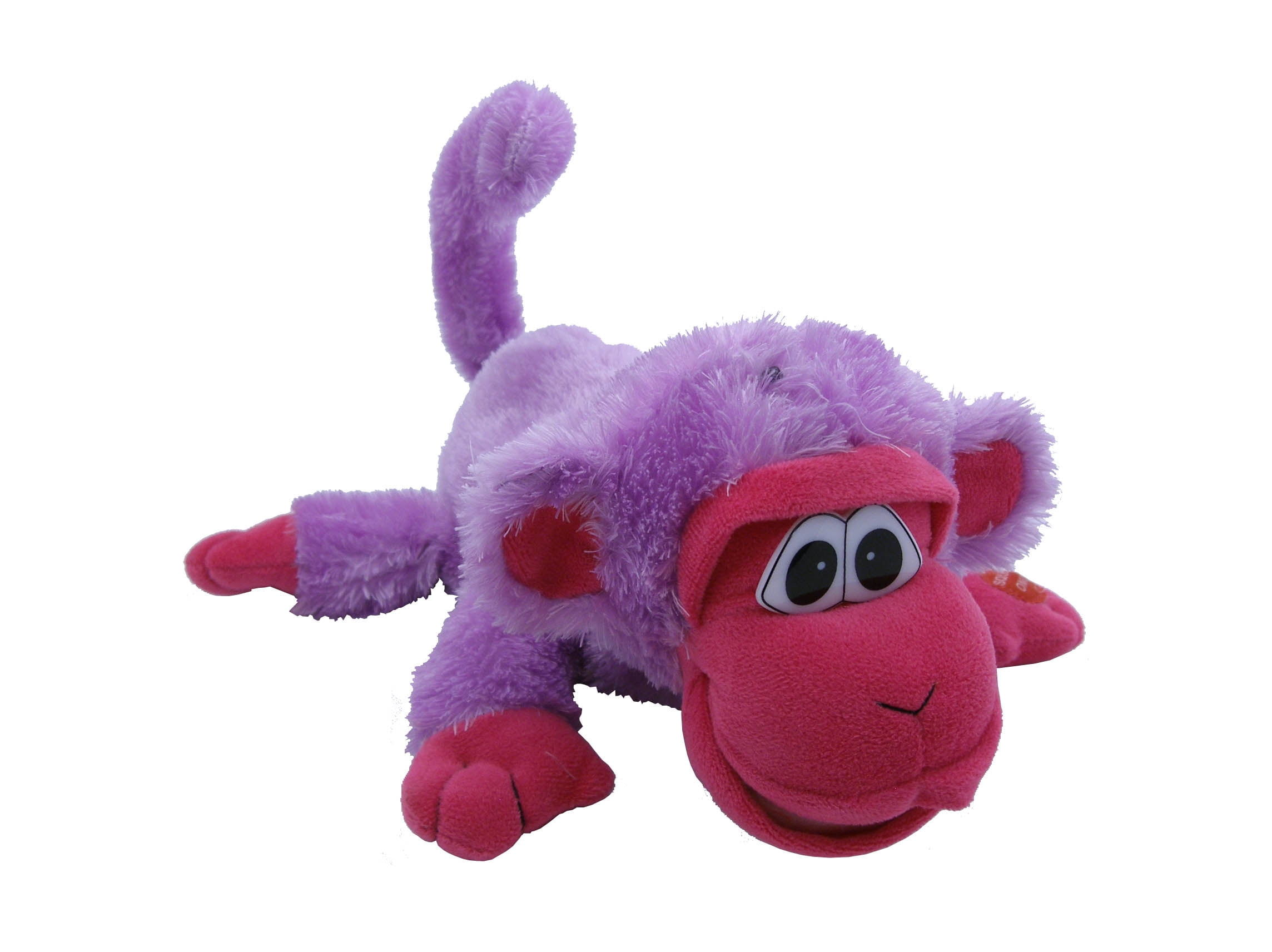 Crazy Critters Motion Activated Purple Monkey Laughing Rolling Pet ...