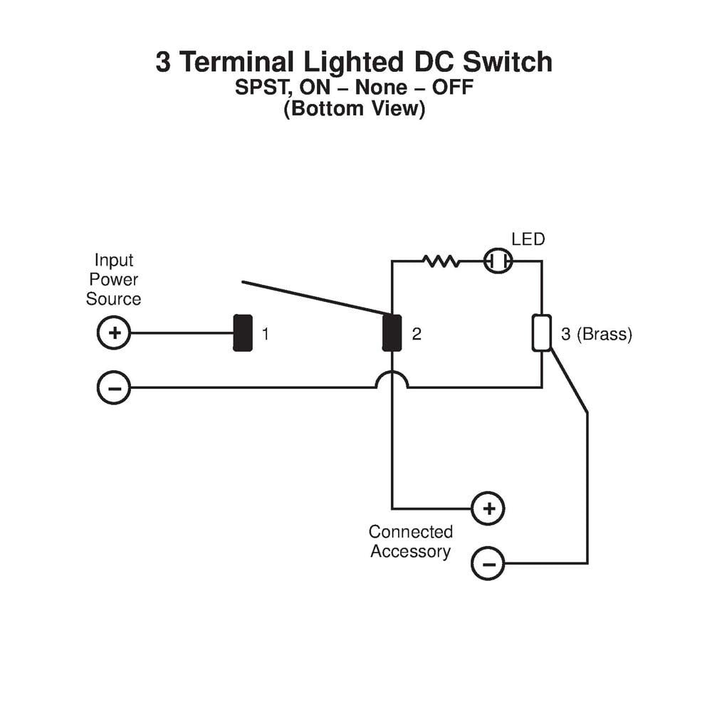 Lighted Spst Rocker Switch Wiring | Shelly Lighting