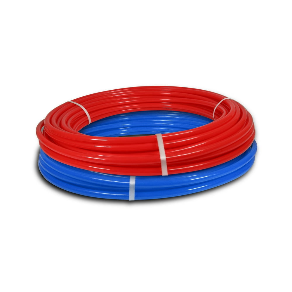2 rolls 1/2" x 50ft PEX Tubing for Potable Water Combo - Walmart.com ...