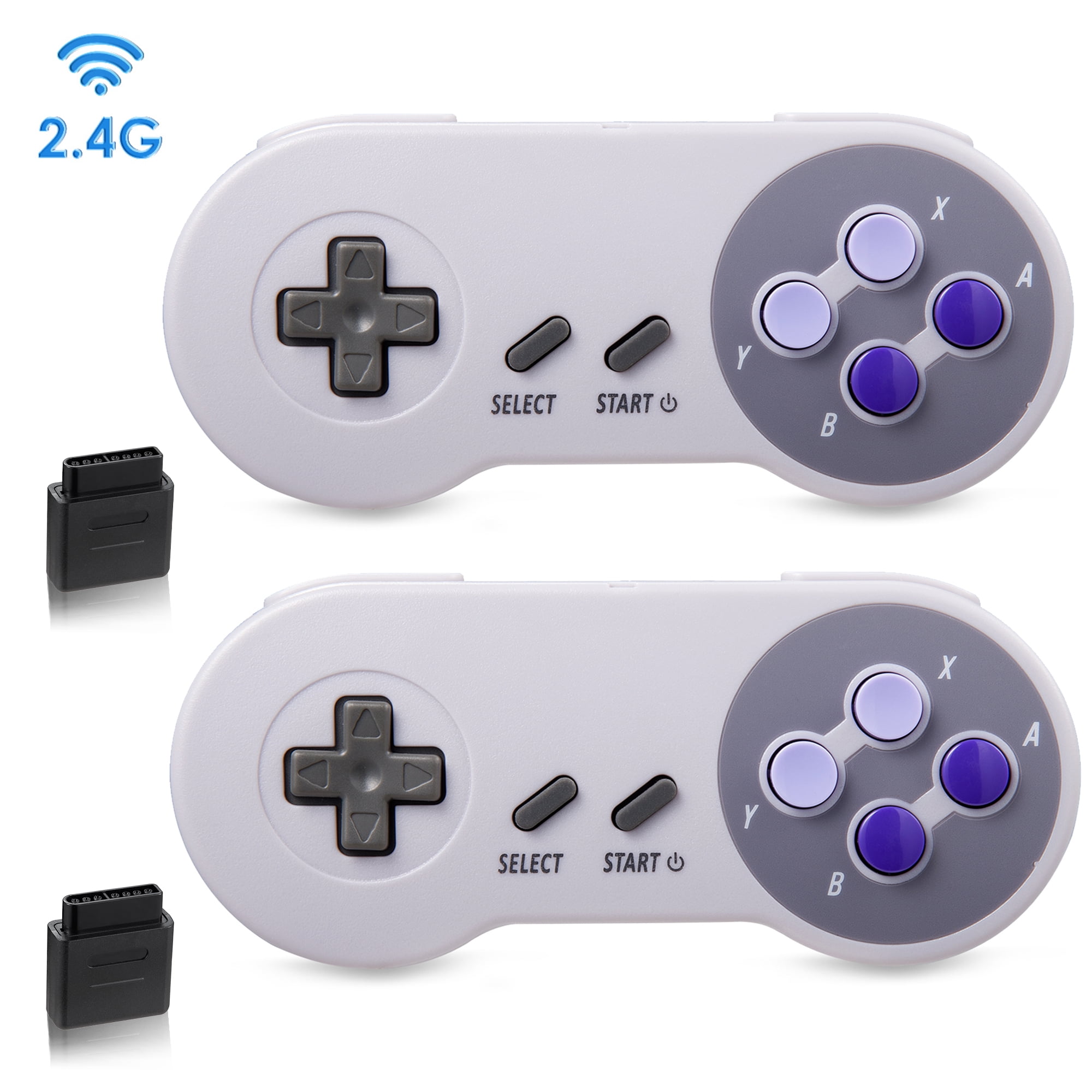 LUXMO PREMIUM 2.4GHz SNES Wireless Controller, Rechargeable Classic ...