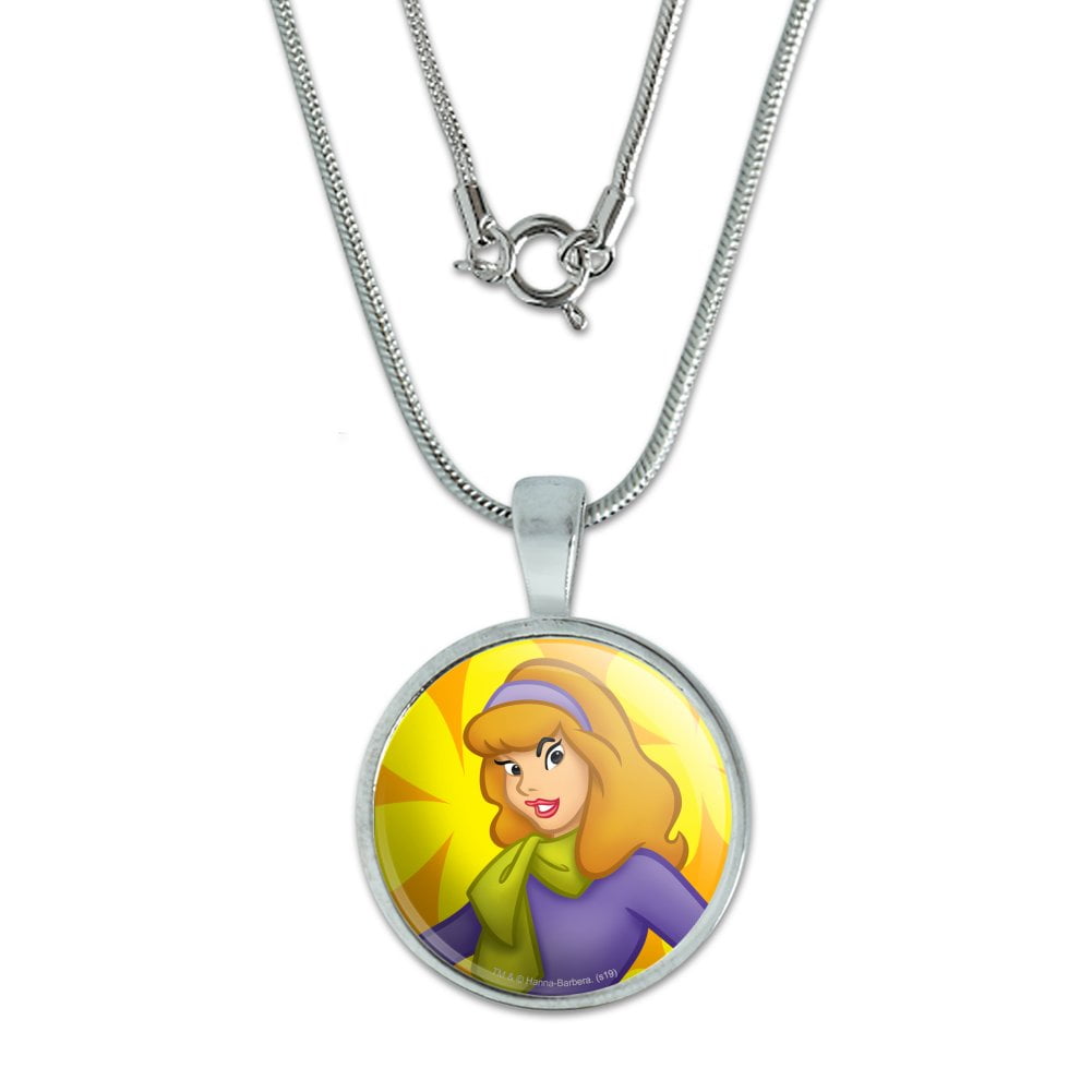 Scooby Doo Daphne Character 0.75" Pendant with Sterling Silver Plated ...